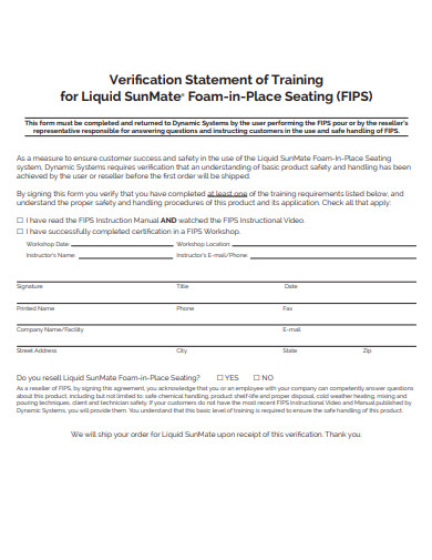 23+ Verification Statement Templates in PDF | DOC | Free & Premium ...