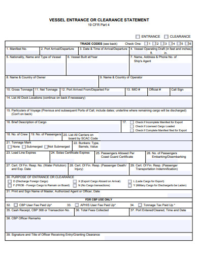 13+ Clearance Statement Templates in PDF | DOC