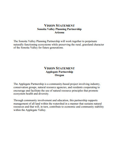 12+ Vision Statement Templates in PDF | DOC