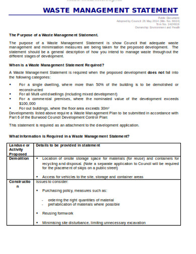 14+ Management Statement Templates in DOC | PDF