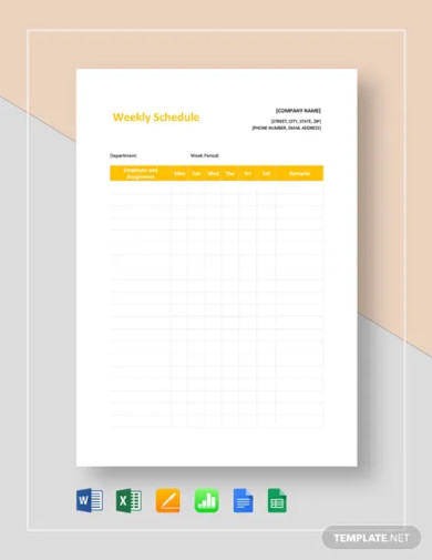 28+ FREE Real Estate Schedule Templates in PDF, Word