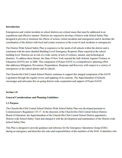 19+ School Safety Plan Templates in PDF | DOC