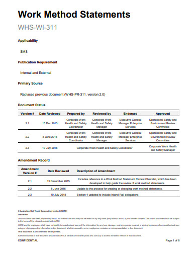 23+ Simple Method Statement Templates - PDF, DOC