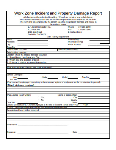 18+ Property Damage Report Templates in Google Docs | Word | Pages | PDF