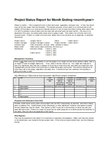 11+ Financial Status Report Templates in PDF | DOC