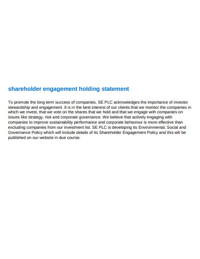 6+ Holding Statement Templates in Google Docs | PDF | Word