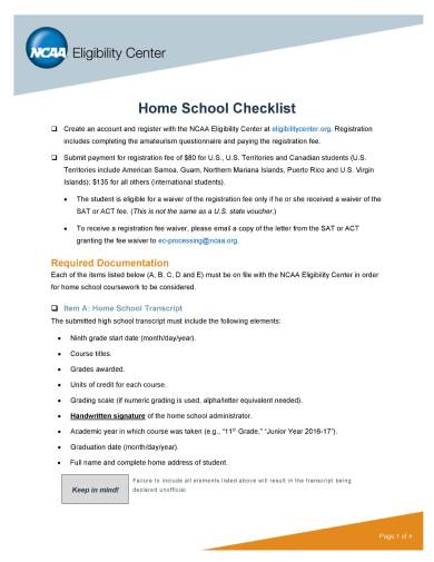 School Checklist Templates in Word | Pages | Excel