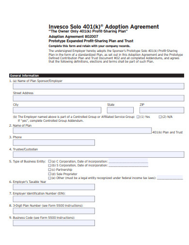 10+ 401k Plan Templates in PDF | DOC