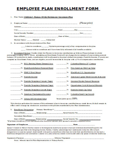 10+ 401k Plan Templates in PDF | DOC