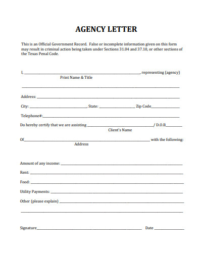 11+ Agency Letter Templates in AI | InDesign | Word | Pages | PSD ...