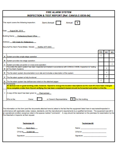 10+ Free Alarm System Report Form Templates in PDF | DOC