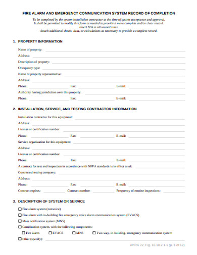 10+ Free Alarm System Report Form Templates in PDF | DOC