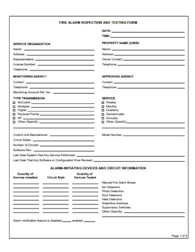 10+ Free Alarm System Report Form Templates in PDF | DOC