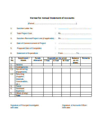 11+ Statement of Account Templates in PDF | XLS | DOC