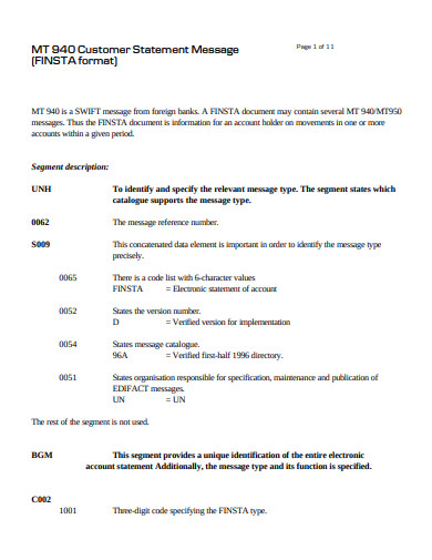 11+ Customer Statement Templates in PDF | XLS | DOC