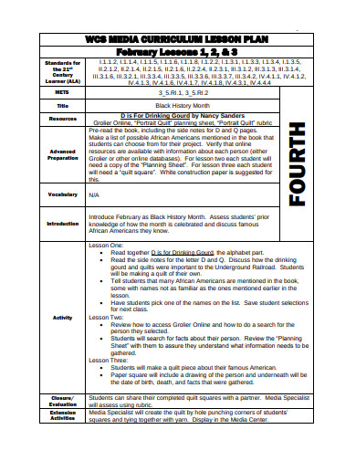 11+ Librarian Lesson Plan Templates in PDF | DOC