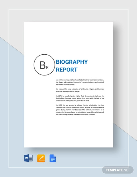 Free 38+ Biography Templates - DOC, PDF, Excel