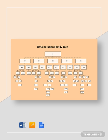 10+ Family Tree Organization Chart in Docs | Word | Pages | Editable ...