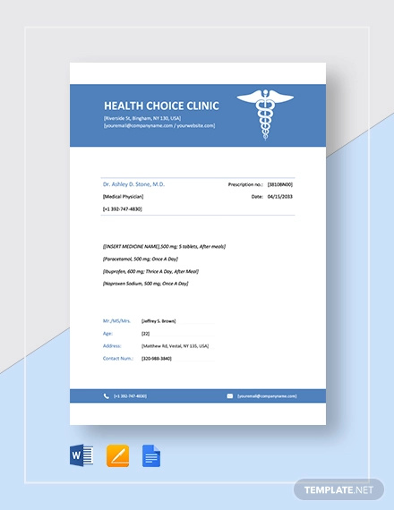 30+ Doctor Prescription Templates - PDF, DOC