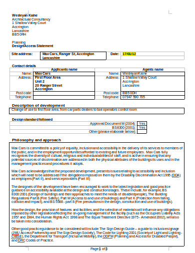 10+ Access Statement Templates in PDF | DOC