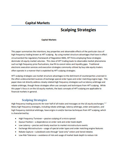 10+ Scalping Strategy Templates in PDF