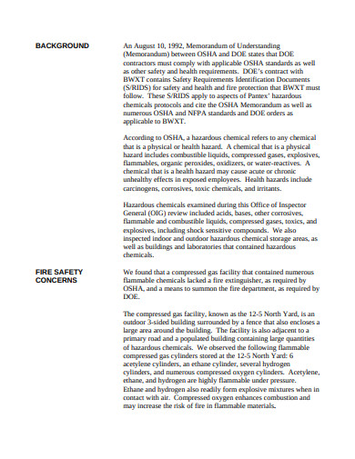 13+ Safety Inspection Report Templates in DOC | PDF