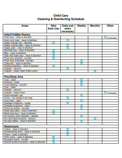 12+ Child Care Schedule Templates in PDF | Doc