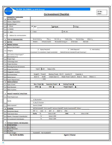 11+ Investment Checklist Templates in PDF | DOC