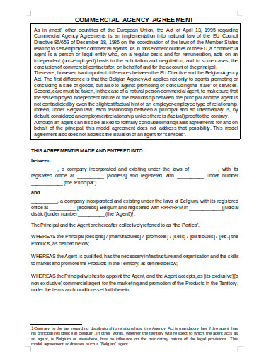 10+ Agency Commission Agreement Templates in PDF | WORD