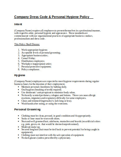 11+ Dress Code Policy Templates in PDF | MS Word | Pages