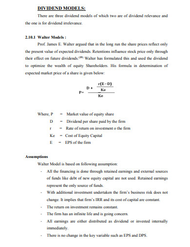 11+ Dividend Policy Templates in PDF | MS Word