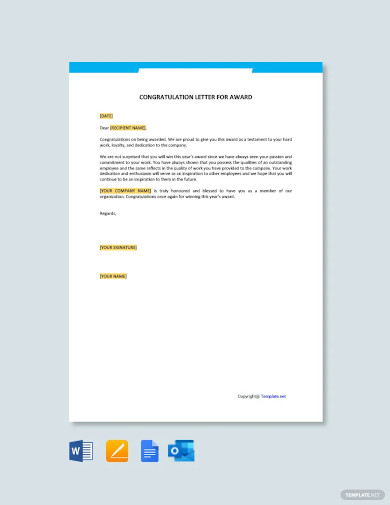 23+ Award Letter Templates - PDF, DOC