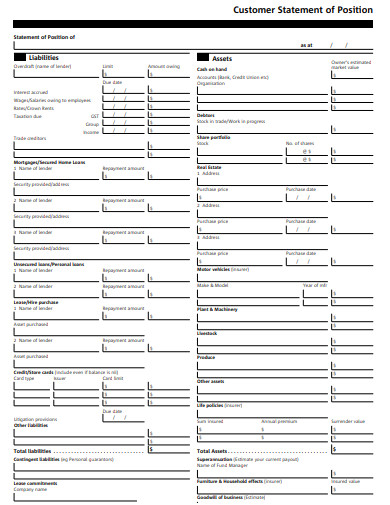 11+ Customer Statement Templates in PDF | XLS | DOC