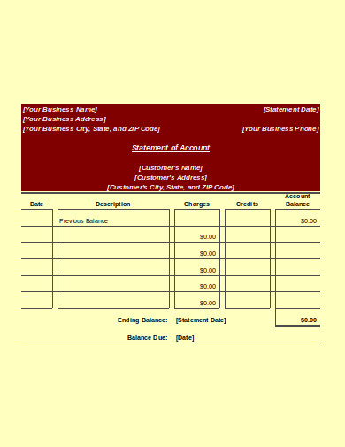 11+ Customer Statement Templates in PDF | XLS | DOC