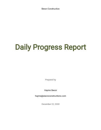 How To Make/Create a Daily Report [Templates + Examples] 2023