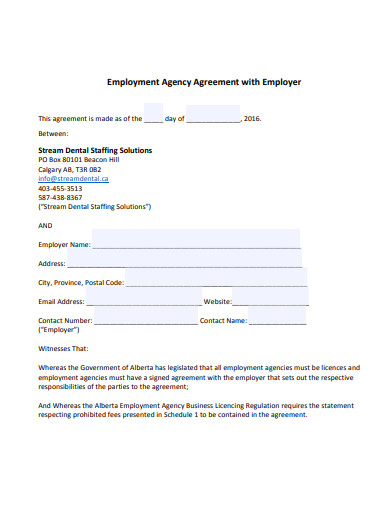 10 Staffing Agency Agreement Templates In PDF WORD