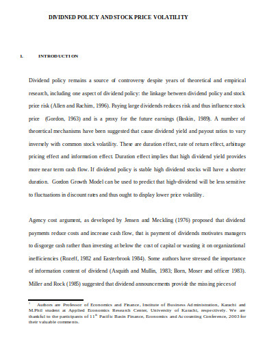 11+ Dividend Policy Templates in PDF | MS Word