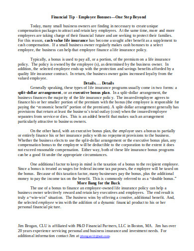 11+ Bonus Policy Templates in PDF | MS Word