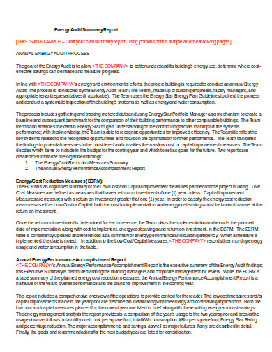 11+ Energy Audit Report Templates in Google Docs | Word | Pages | Excel ...