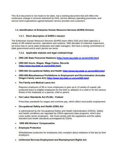 11+ Recruitment Agency Service Level Agreement Templates in PDF | MS Word