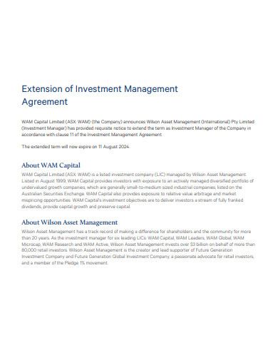 11+ Investment Management Agreement Templates in PDF | DOC