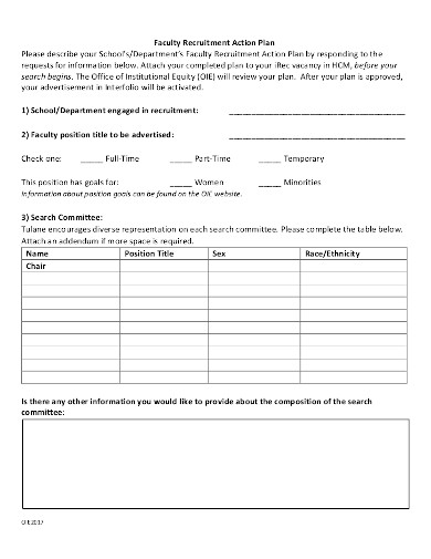 10+ Recruitment Action Plan Templates in PDF | MS Word