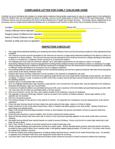 11+ Child Care Inspection Checklist Templates in PDF | DOC