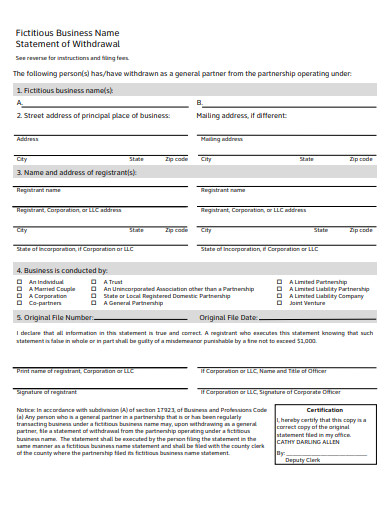 9+ Statement of Withdrawal Templates in DOC | PDF