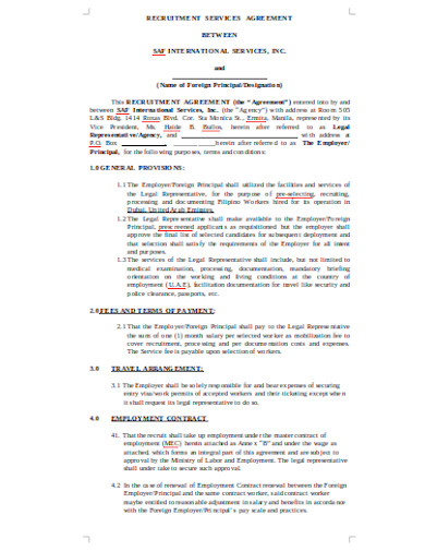 10+ Staffing Agency Agreement Templates in PDF | WORD