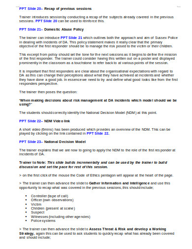 11+ Trainer Lesson Plan Templates in PDF | Word