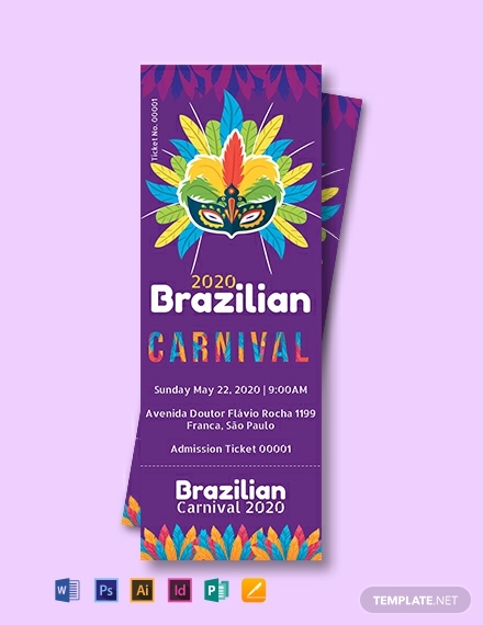 16 Carnival Ticket Templates Free PSD AI Vector EPS Format Download
