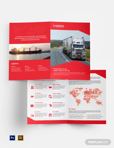 10+ Logistics Brochure Templates in AI | InDesign | PSD