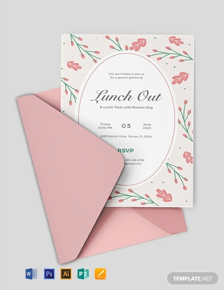 10+ Office Lunch Invitation in Illustrator | MS Word | Pages ...