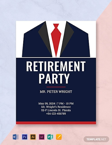 3+ Retirement Program Templates in AI | InDesign | Word | Pages | PSD ...